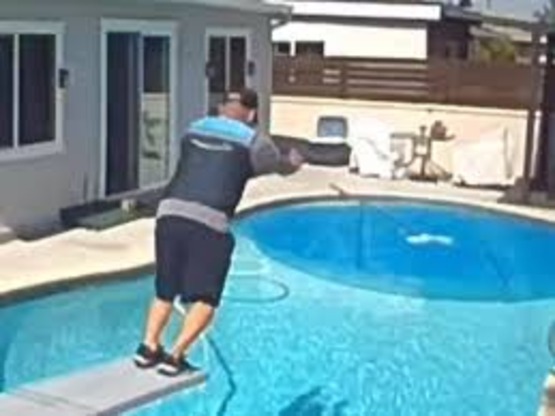 Amazon Delivery Driver Dives Into Customer's Pool in Viral Moment ...