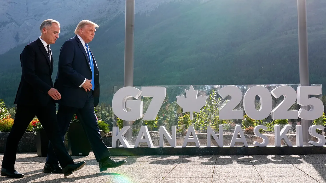President Trump Explains Why He Left G7 Early as Iran-Israel Conflict ...